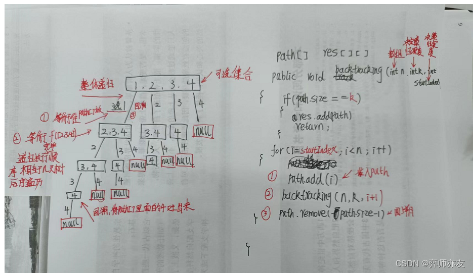 回溯算法之组合问题回溯法求解组合问题输入正整数n和m输出从1到n的奇数中取m的数的所有组合 Csdn博客
