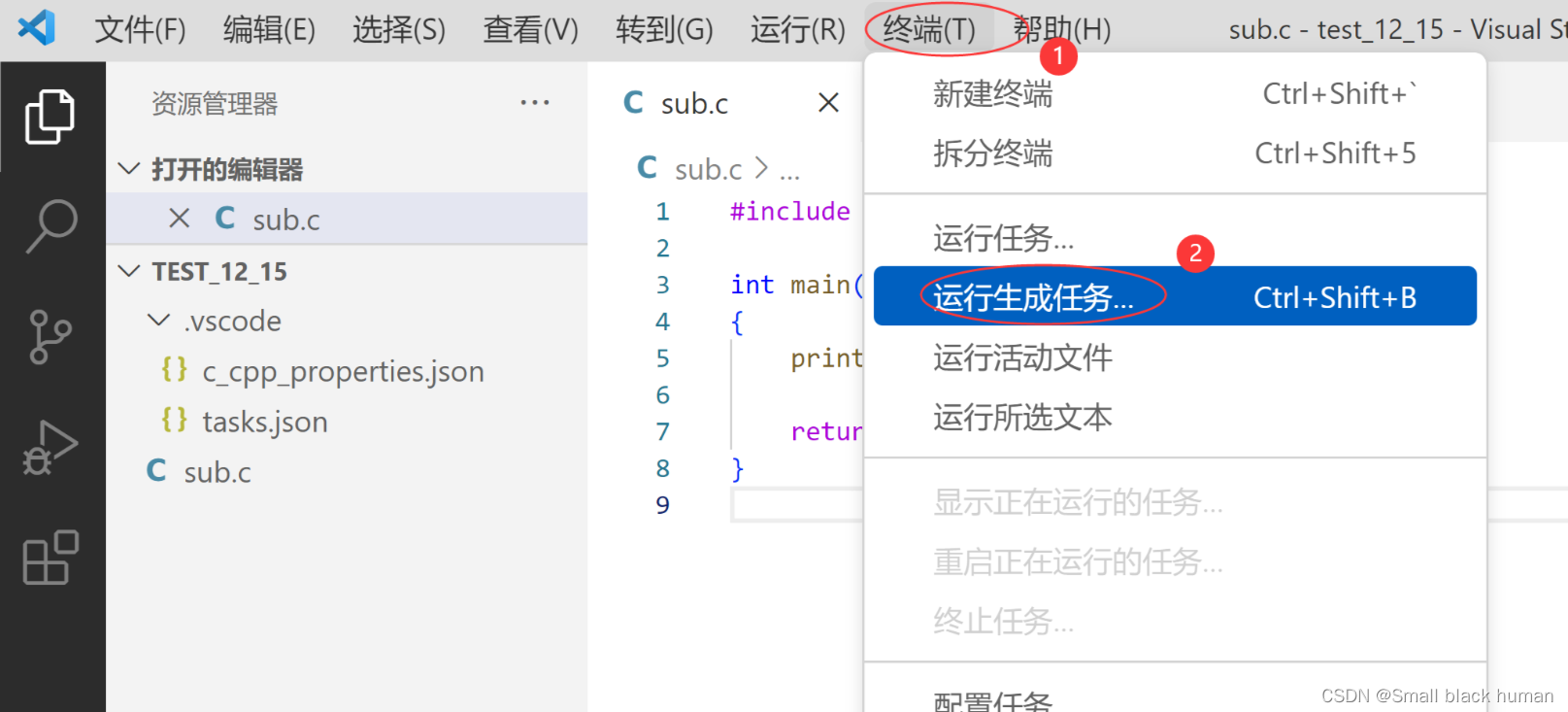 Vs Code 在vs Code中编写c C 代码 Vscode写c语言 Csdn博客