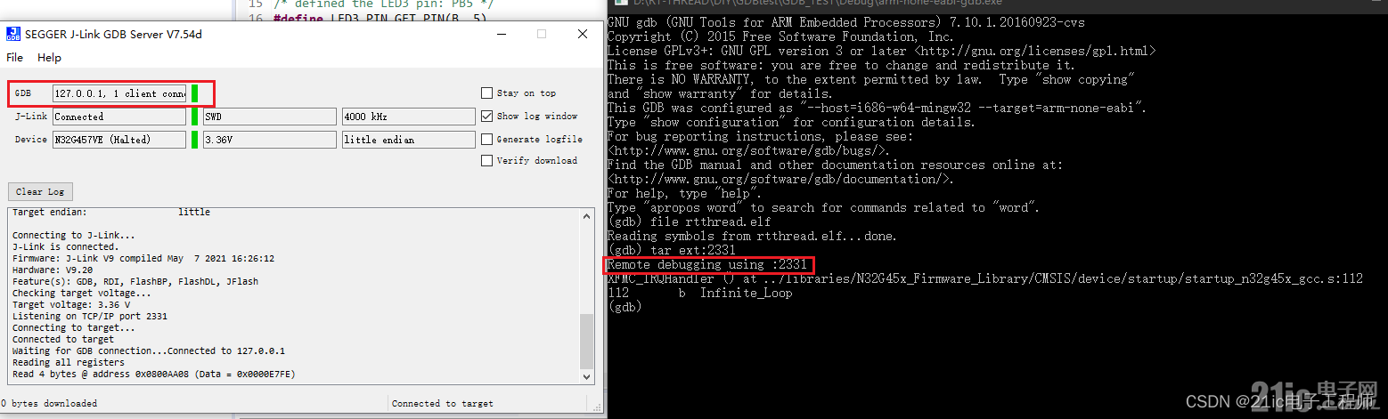 【开源代码】-基于国民N32G45x系列MCU使用JLINK的GDB Server 组件工具_jlink gdb-CSDN博客