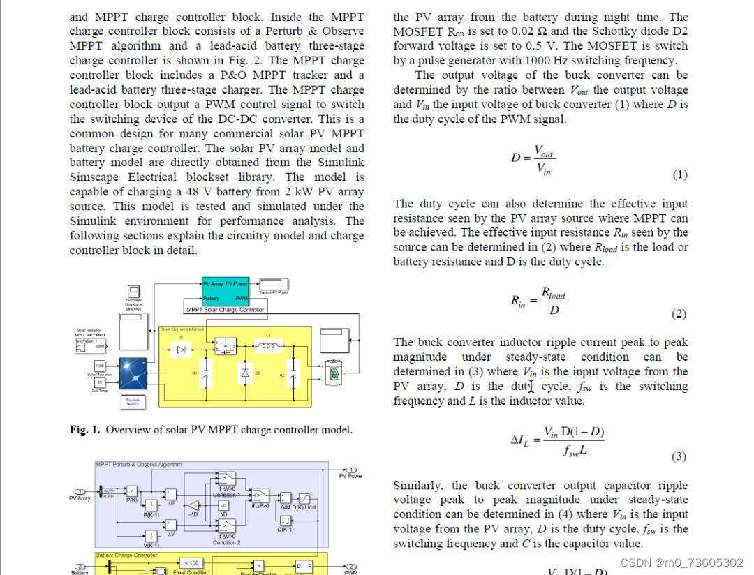 基于MATLAB/Simulink的太阳能光伏MPPT控制蓄电池充电仿真模型_matlab中链接在光伏电池像反转的e是什么元件-CSDN博客