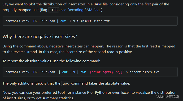 insert size、fragment、 inner 的解释，Filter BAM/SAM files by insert size-CSDN博客