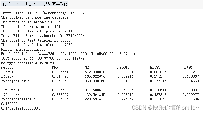 An Open-World Extension to Knowledge Graph Completion Models复现_pip install openke-CSDN博客