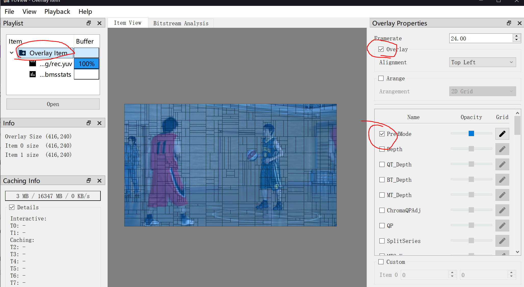 VTM utiliza DTRACE y YUVVIEW para analizar la información de codificación estadística y ...