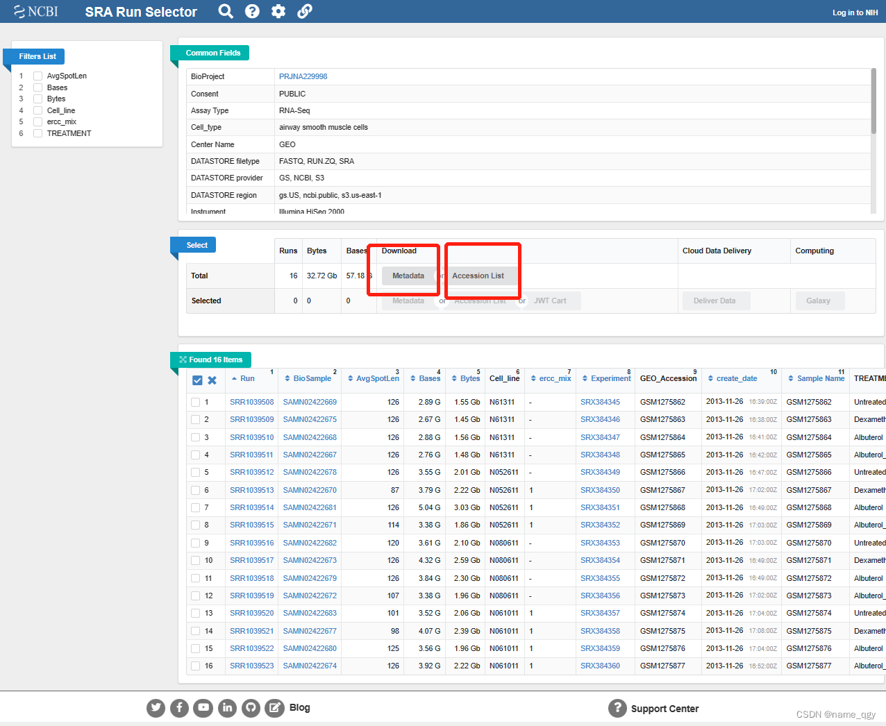 从NCBI批量下载数据_ncbi metadata-CSDN博客