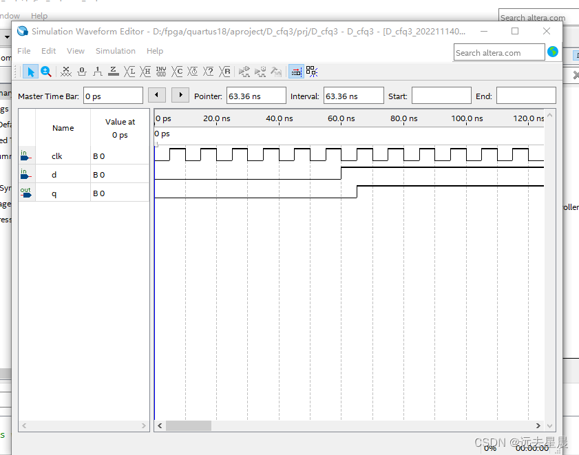 使用Quartus 18.1完成D触发器的门电路实现&&直接调用&&Verilog语言实现_如何用verilog hdl门级建模方式建立边沿d触发器的模型?-CSDN博客