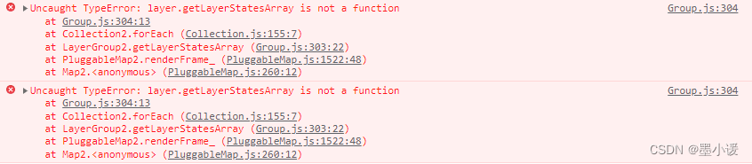 Openlayer开发报错记录：uncaught Typeerror Layergetlayerstatesarray Is Not A Function Csdn博客