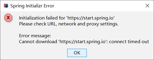 Initialization failed for ‘https://start.spring.io解决 | 极客之音