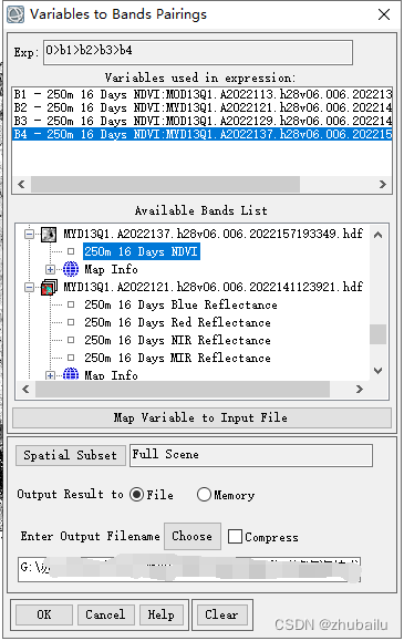 植被覆盖指数计算教程（ENVI）_envi计算植被覆盖度-CSDN博客
