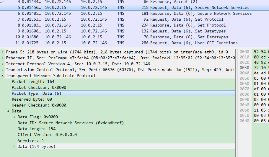 Oracle(TNS)协议解析及C/C++代码解析-CSDN博客