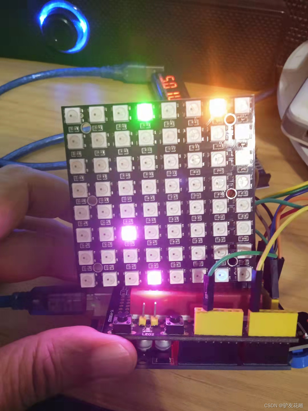 【雕爷学编程】Arduino动手做（138）---64位WS2812点阵屏模块6_ws2812b程序-CSDN博客