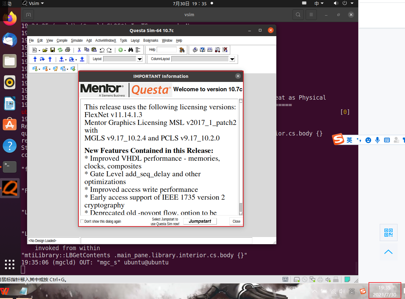 Questa 10.7 在 ubuntu20.04下安装成功了-CSDN博客