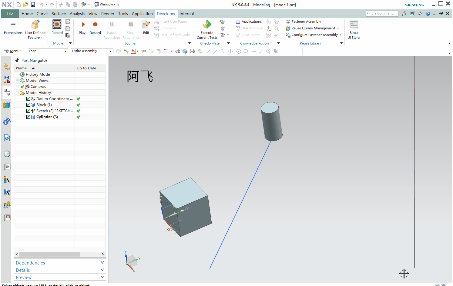 NX二次开发-UFUN提取面UF_MODL_extract_face获得面的面积UF_MODL_ask_mass_props_3d_nx二次如何找一个大小的面-CSDN博客