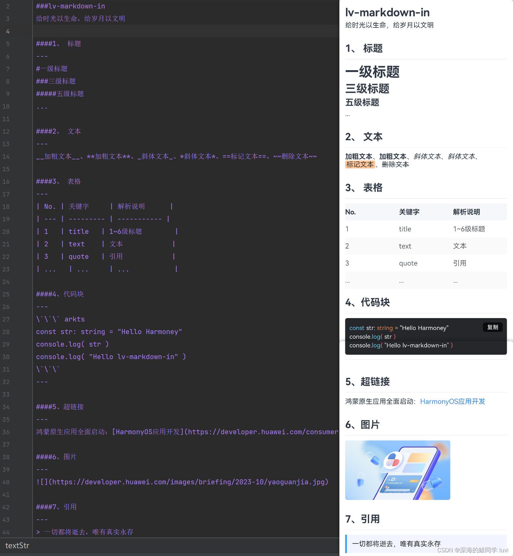 lv-markdown-in 鸿蒙ArkTs原生Markdown解析插件_鸿蒙相册插件-CSDN博客