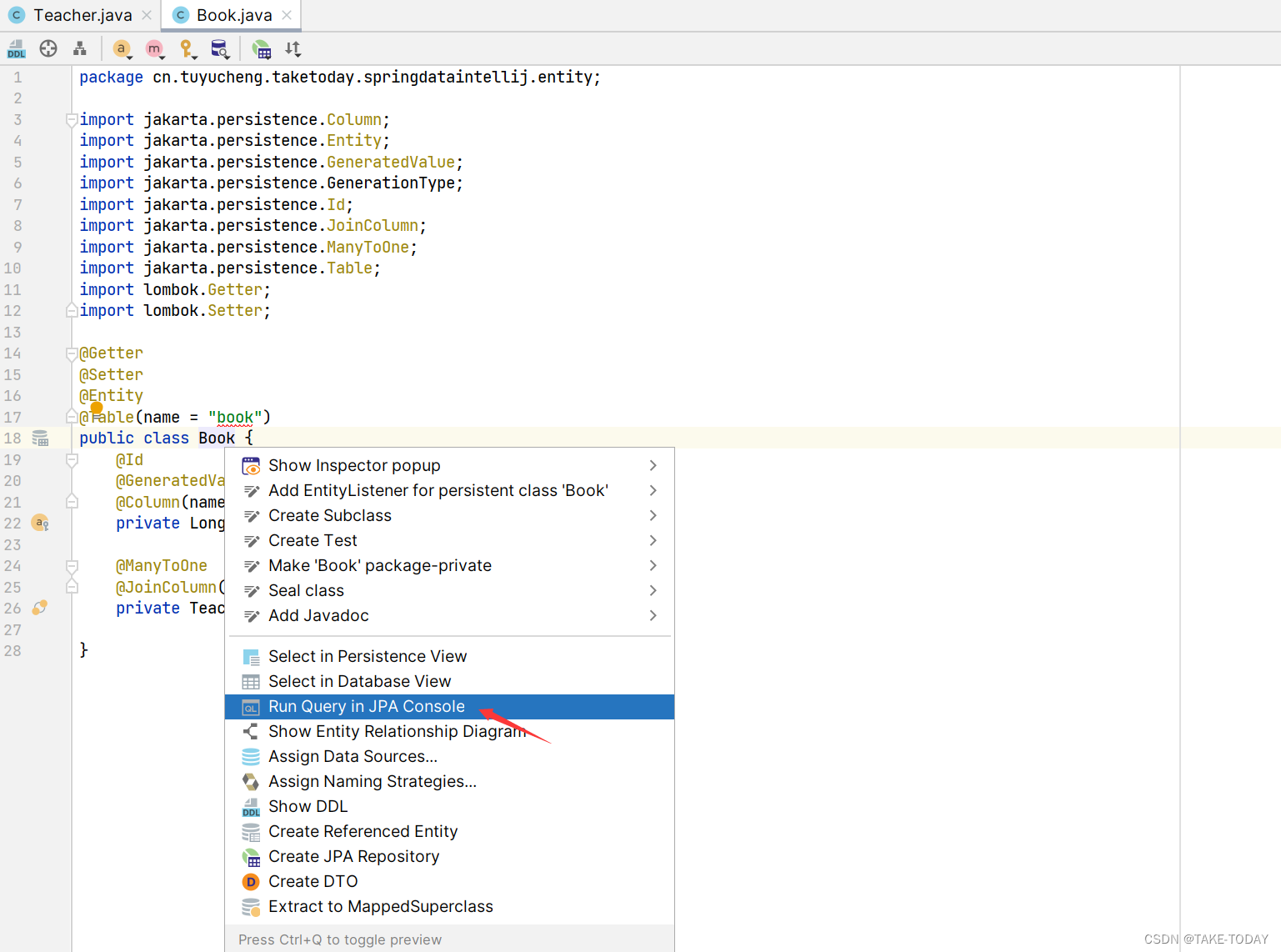 IDEA对Spring Data JPA的强大支持_idea jpa插件-CSDN博客
