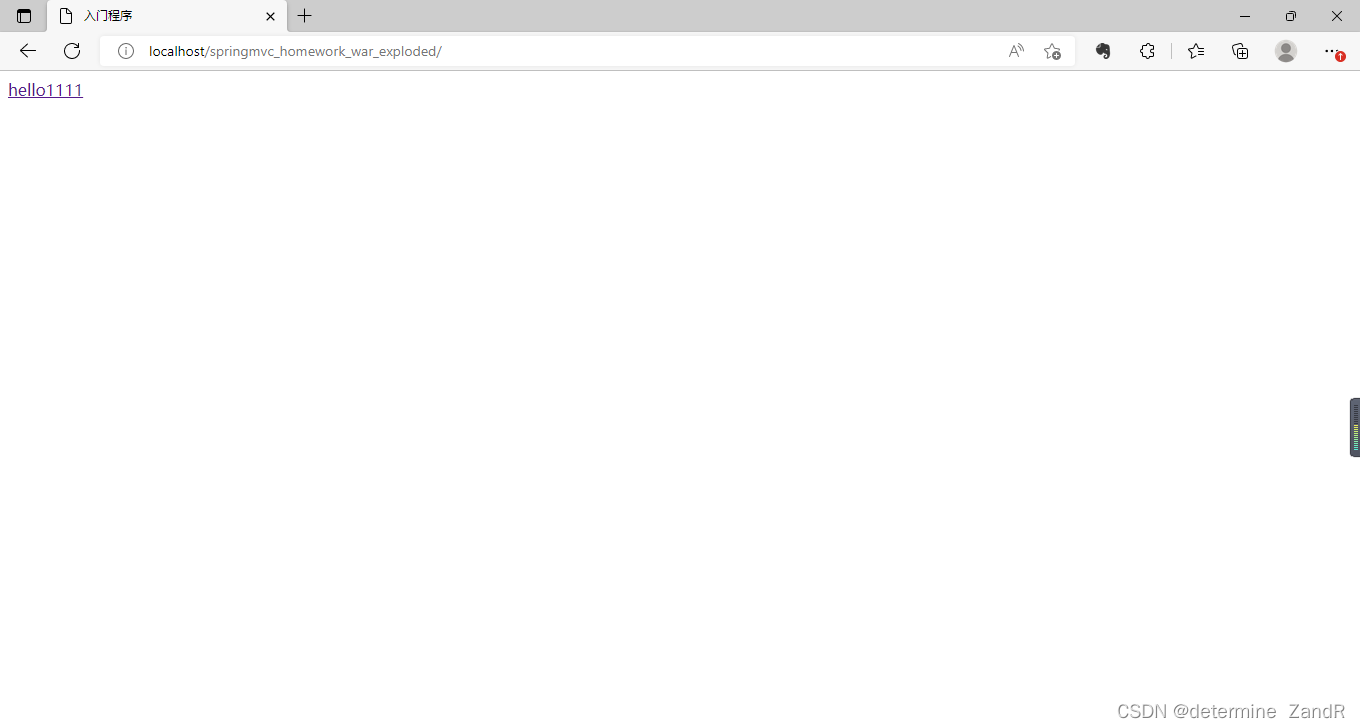 Springmvc入门程序spring Mvc的入门程序 Csdn博客