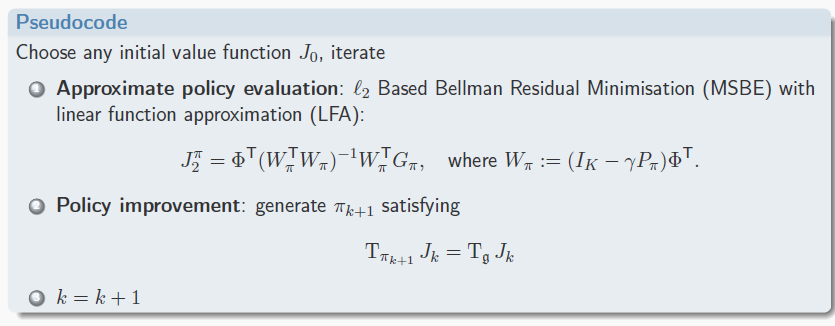 ADPRL - 近似动态规划和强化学习 - Note 8 - 近似策略迭代 (Approximate Policy Iteration)-CSDN博客