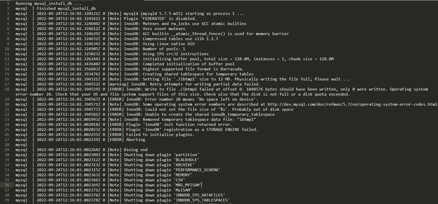 Linux中docker采用docker Composeyml文件配置mysql，启动失败linux Docker Composeyml指名用户启动 Csdn博客