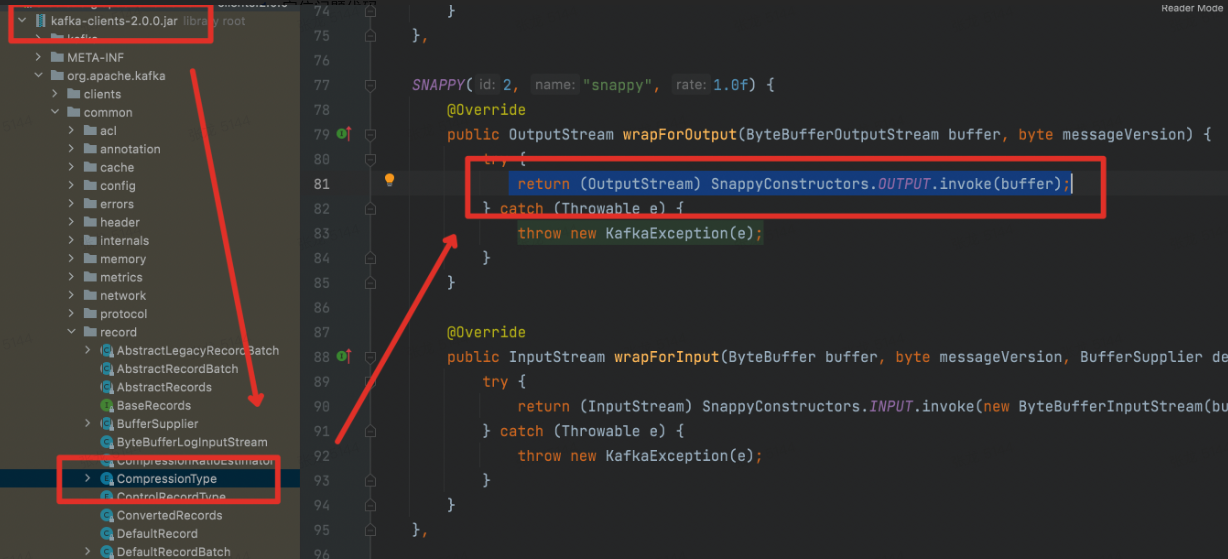NoClassDefFoundError: Could not initialize class org.apache.kafka.common.record.Compressio_could ...