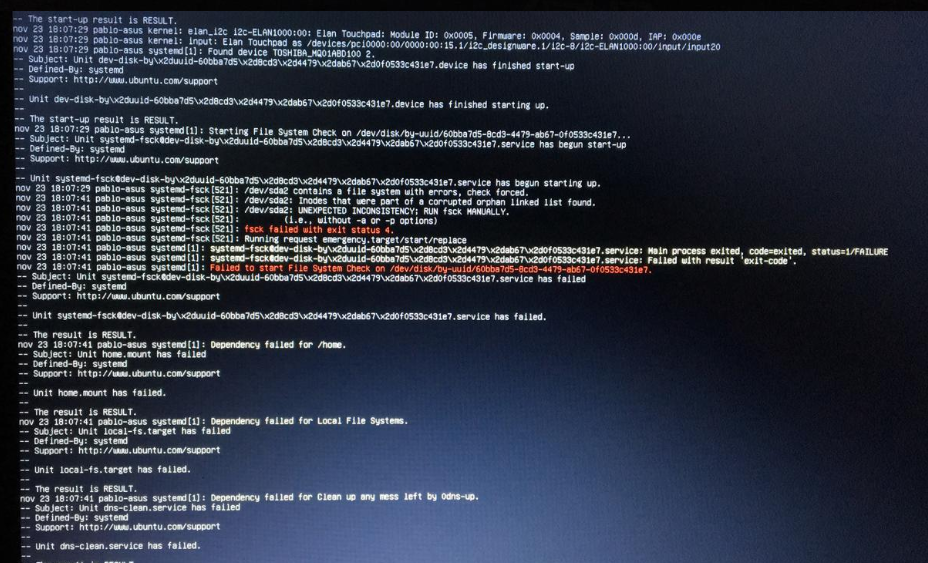 ubuntn 磁盘加载问题 启动阶段修复_checking integrity,this may-CSDN博客