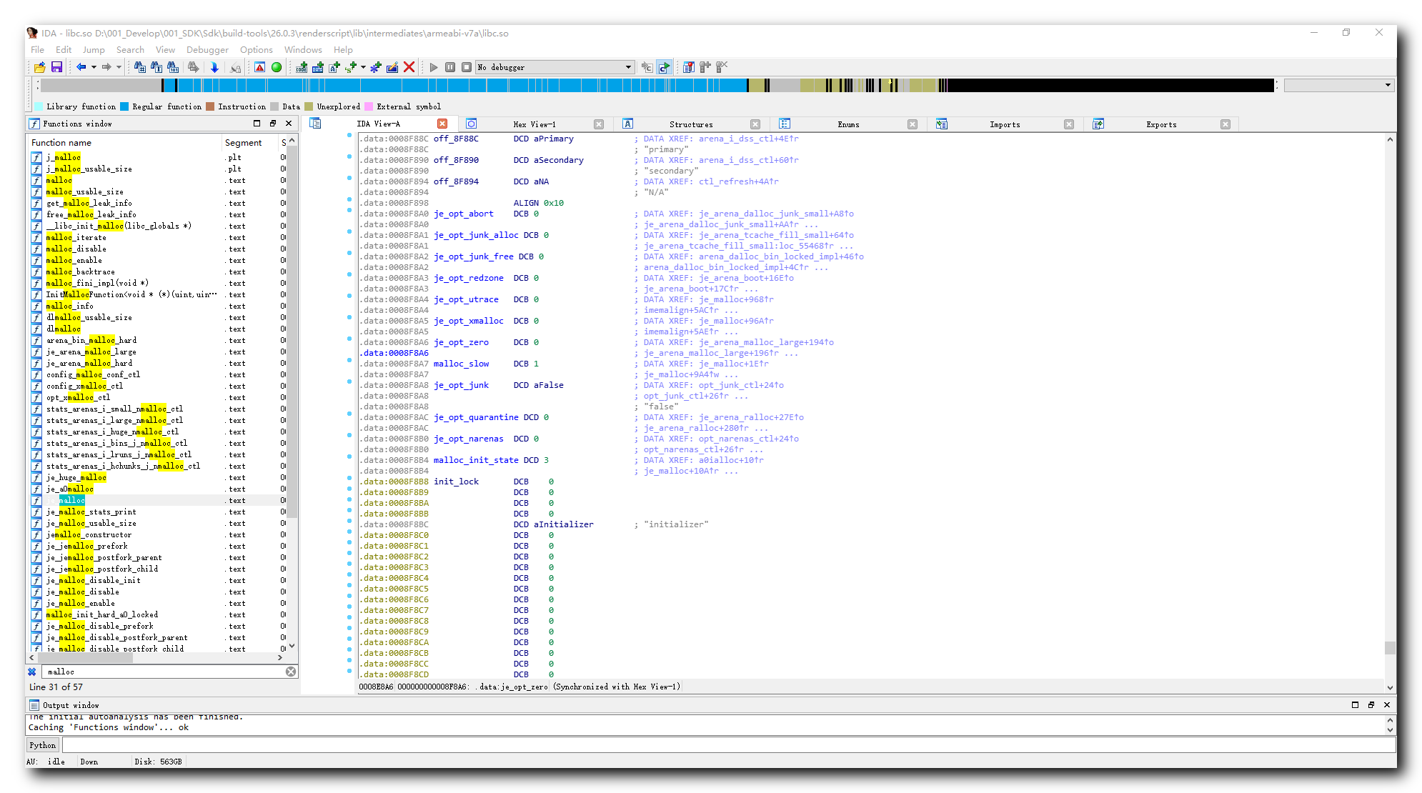 【Android 逆向】IDA 工具使用 ( IDA 32 位 / 64 位 版本 | 汇编代码视图 IDA View-A | 字符串窗口 Strings window )_ida32-CSDN博客