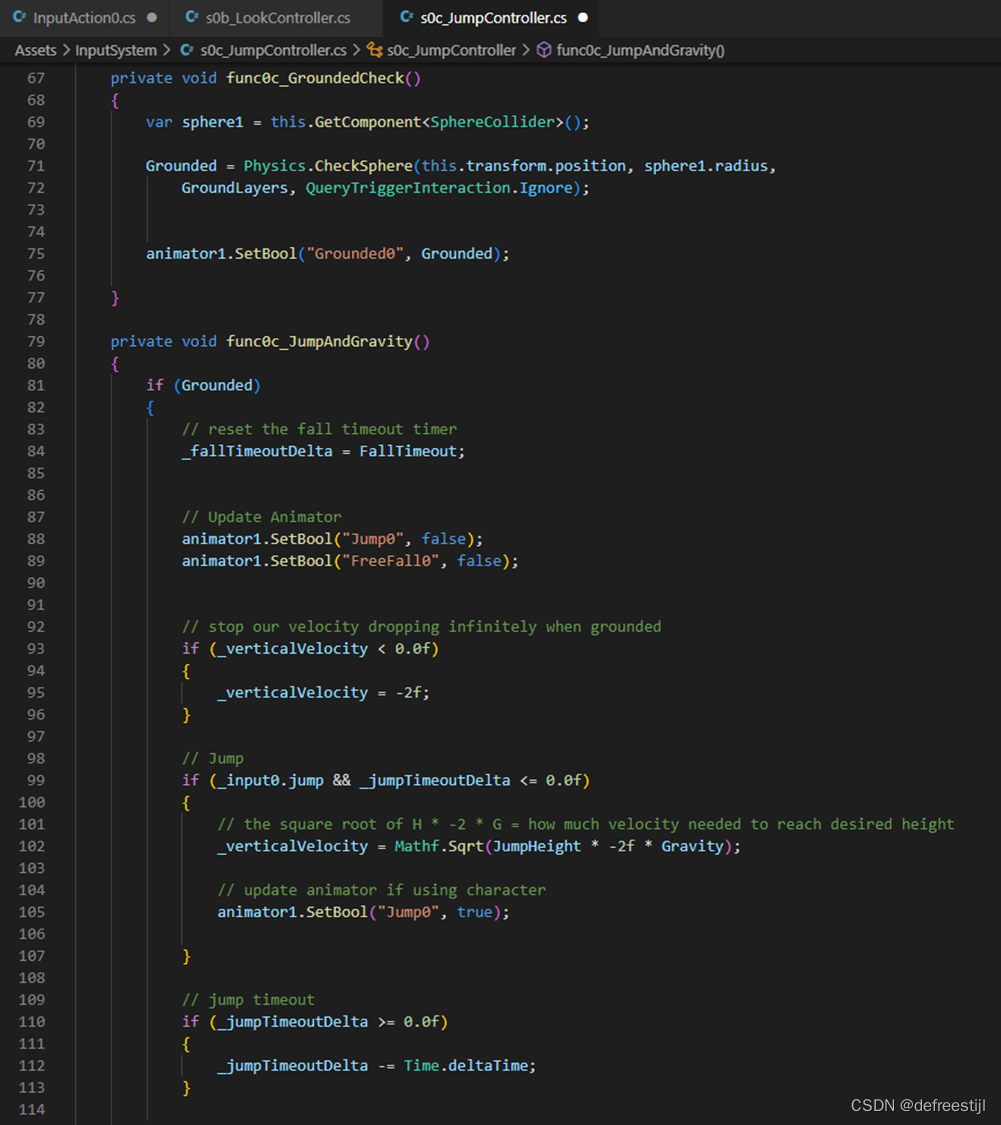 Unity3D ARPG C# Scripting 學習筆記-1 （ 基本移动, 攀爬动作 ）_unity攀爬_defreestijl的博客-CSDN博客