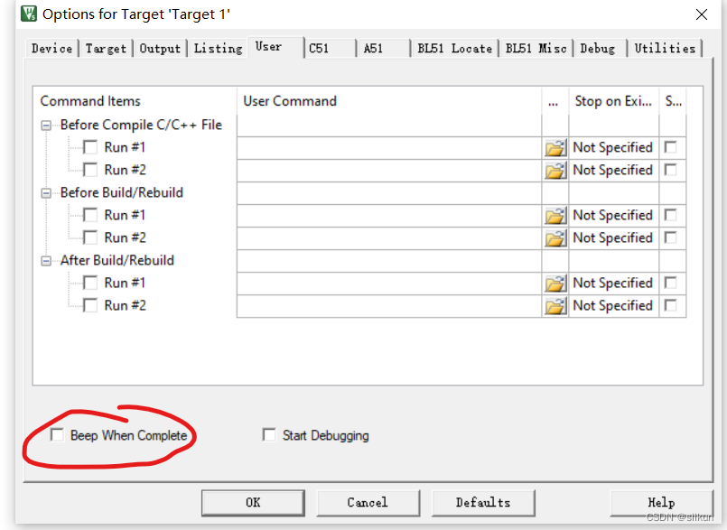keil5 编译完成警报声音和不必要警报的关闭_keil编译完成提示音关闭-CSDN博客