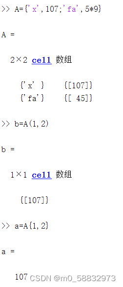 Matlab学习 第二章 数组matlab M文件取出数组第二列所有数据 Csdn博客