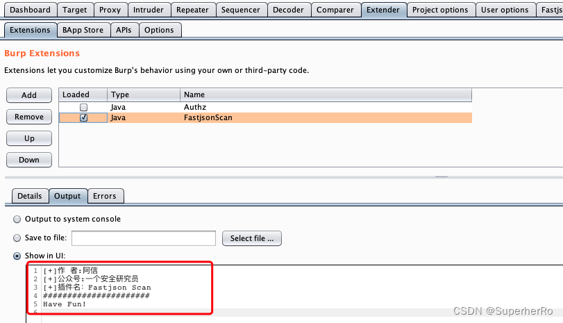 一个简单的Fastjson反序列化检测burp插件-FastjsonScan_fastjson反序列化测试工具-CSDN博客