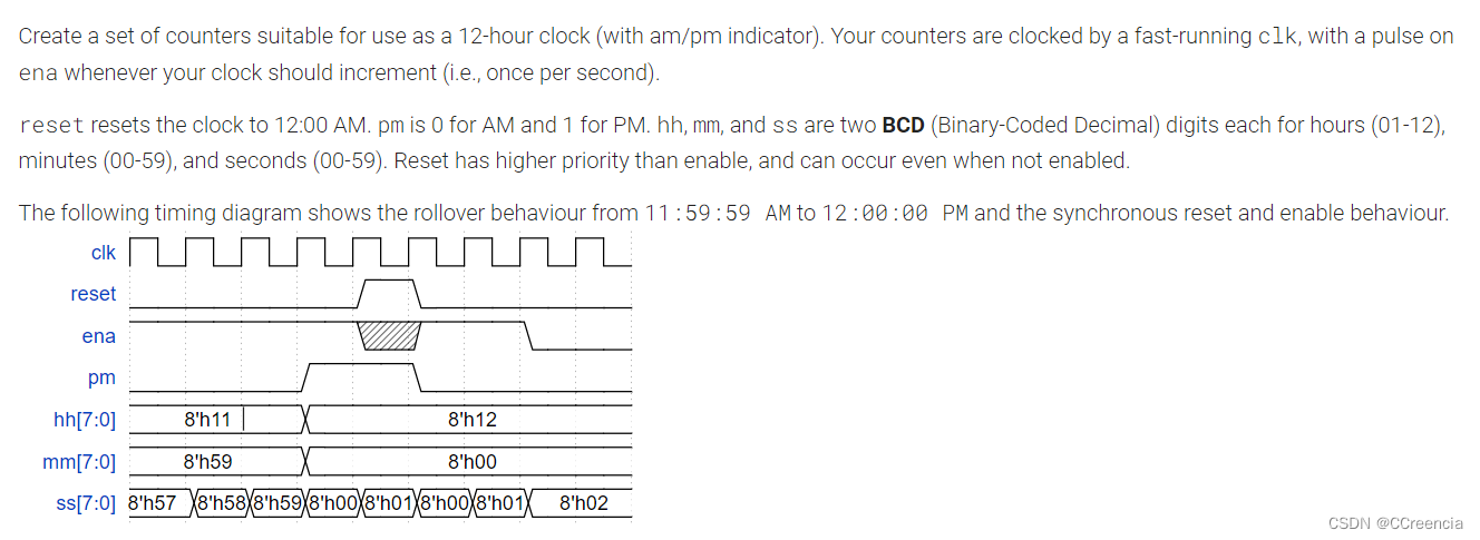 Count clock/HDLBits-CSDN博客