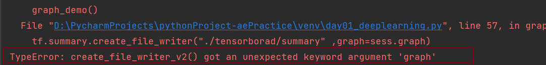 Tensorflow框架学习记录--day01--FileWriter使用报错总结_tensoflow filewriter-CSDN博客