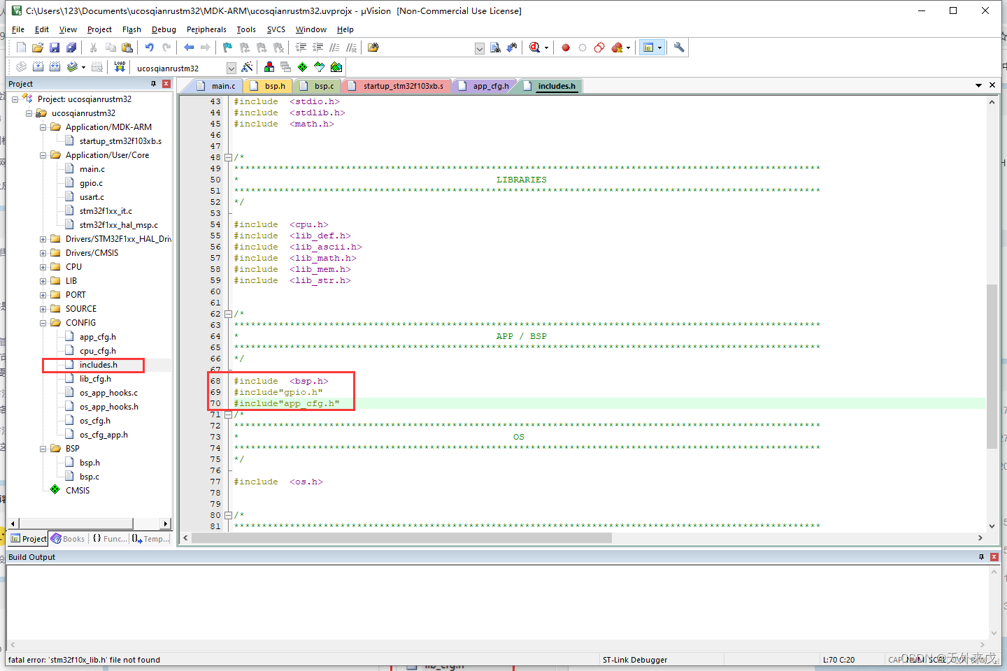 uC/OS-III系统移植STM32F103C8_ucosiii移植到stm32-CSDN博客