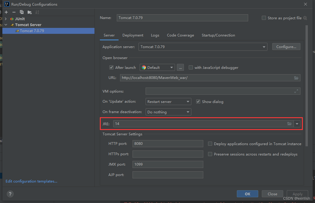 IDEA2021.3.2中启动Tomcat报错:Error:Could not create the Java Virtual Machine.Errpr:A fatal exception ...