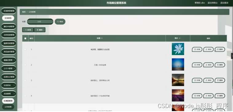 计算机毕业设计nodejsvue市场摊位管理系统(程序源码lw部署前后端分离摊位预约管理系统 Csdn博客