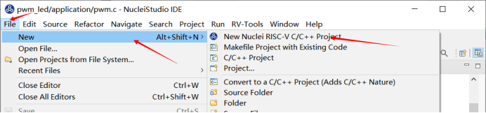 RISC-V芯来科技，Windows系统下 Nuclei Studio下载，启动以及基于DDR200t环境配置，创建HelloWorld模板的文件_risc-v studio ide下载-CSDN博客