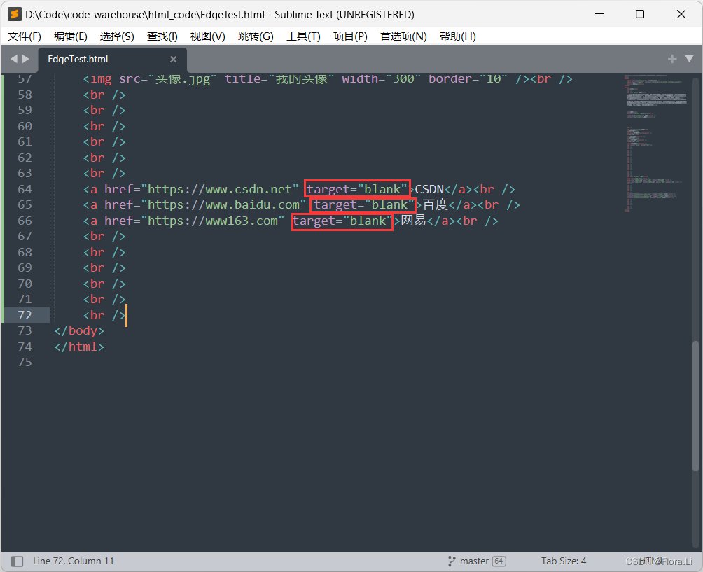 HTML_html格式-CSDN博客