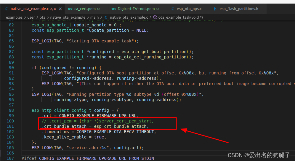 ESP32 OTA升级之https ota详解_esp32 ota升级程序详解-CSDN博客