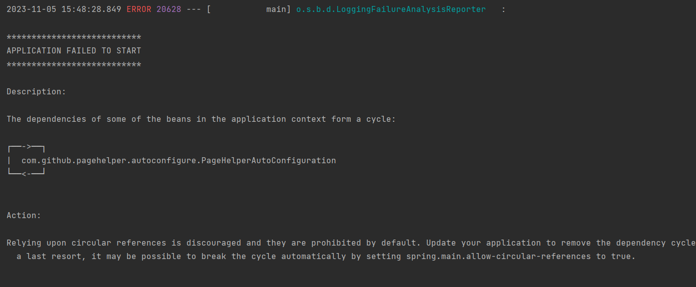 解决：the Dependencies Of Some Of The Beans In The Application Context Form A Cycle 循环依赖问题 Csdn博客