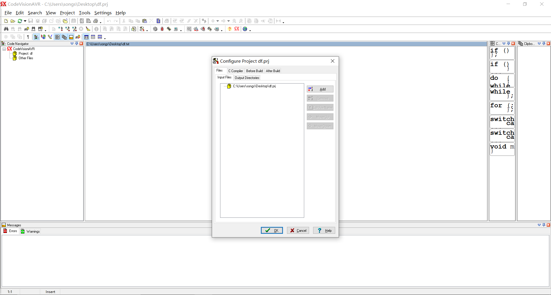 CVAVR建立工程的相关步骤-CSDN博客