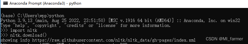 利用Anaconda安装NLTK_anaconda安装nltk库-CSDN博客