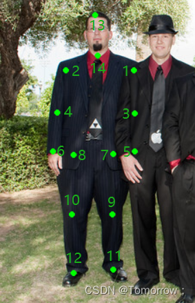 crowdpose数据集 keypoints关键点与关节点对应顺序-CSDN博客