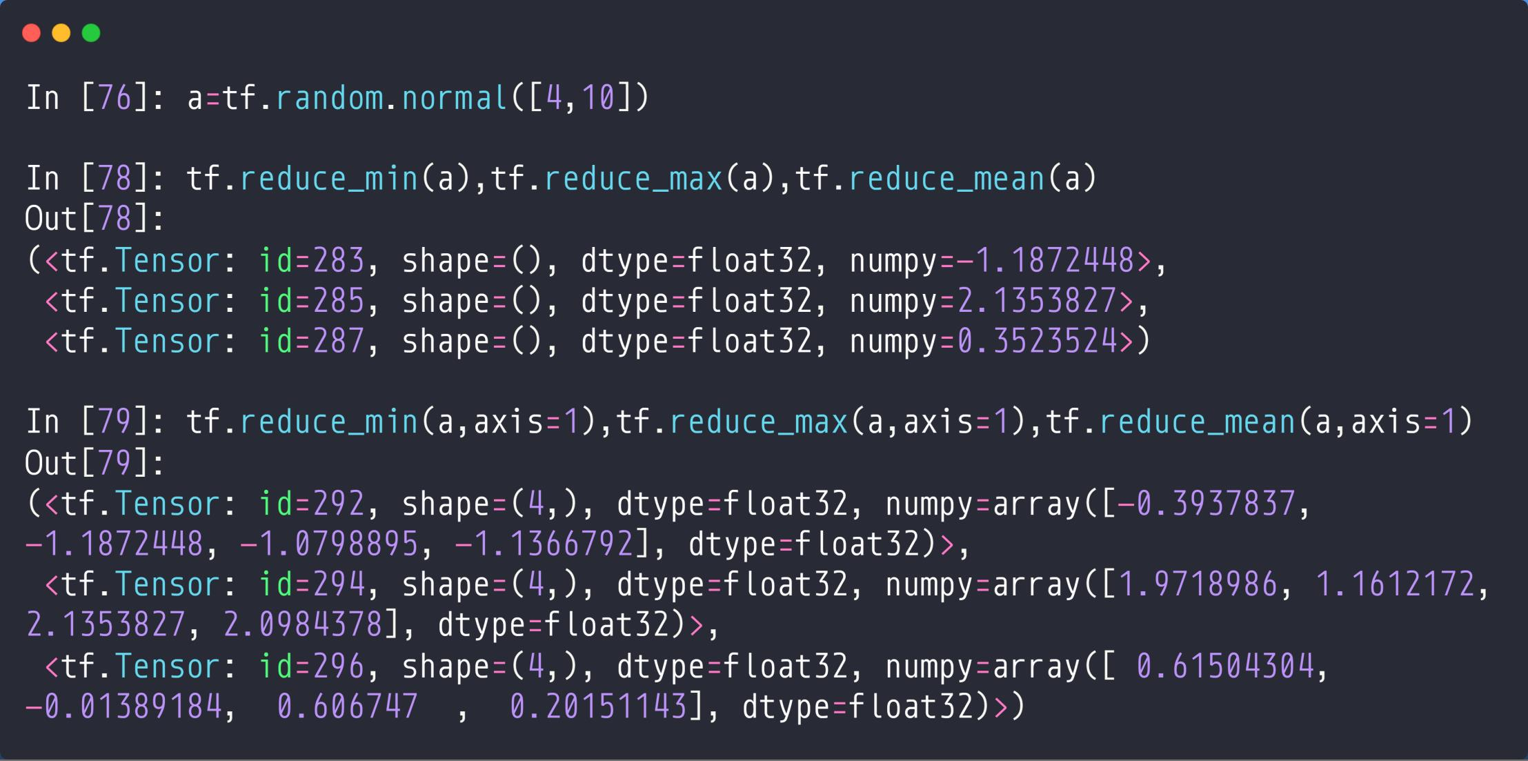 TensorFlow2-高阶操作（三）：数据统计【tf.norm（范数）、tf.reduce_max（最大值）、tf.argmax（最值索引）、tf.equal（张量比较）、tf.unique ...
