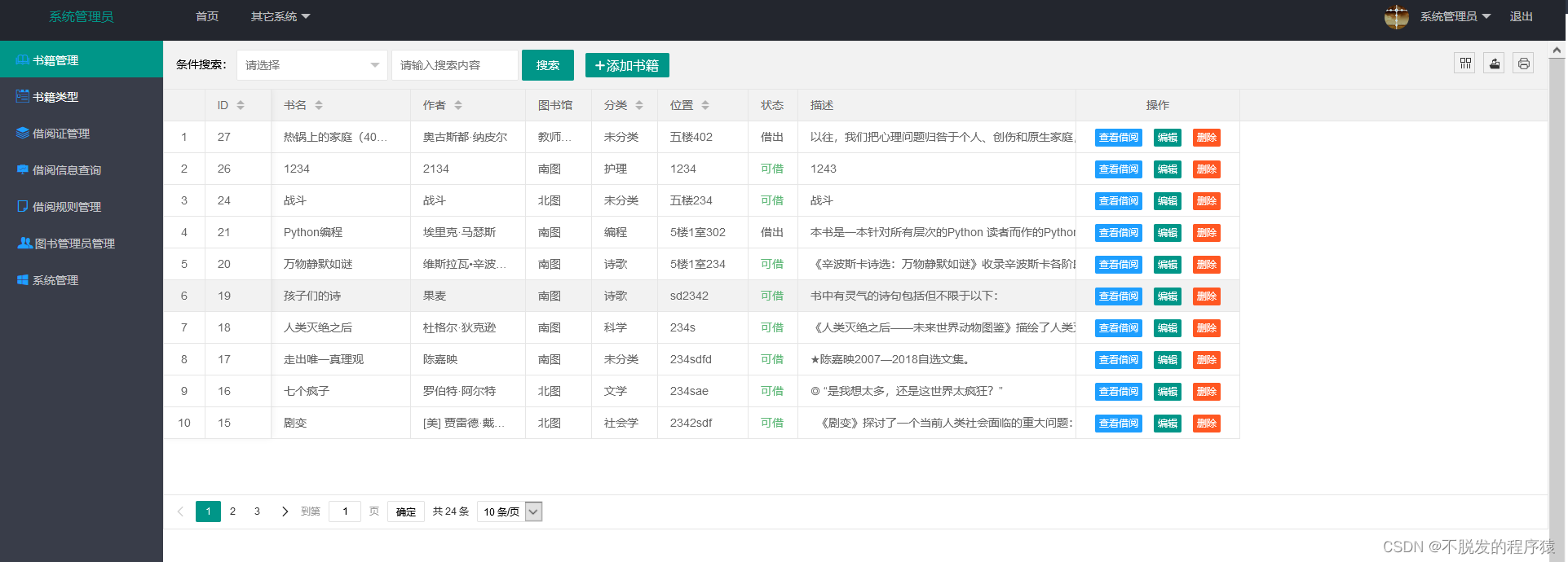 毕业设计So Easy：JSP+layui+MySQL实现Web端图书管理系统_jsp layui-CSDN博客