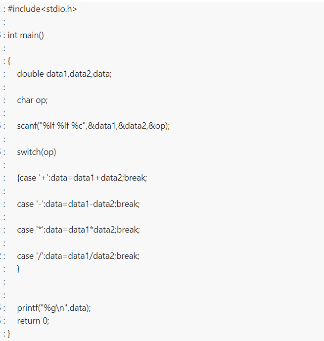 C语言 简便计算器_c语言读入两个整形数据及一个运算符 计算表达式的值-CSDN博客
