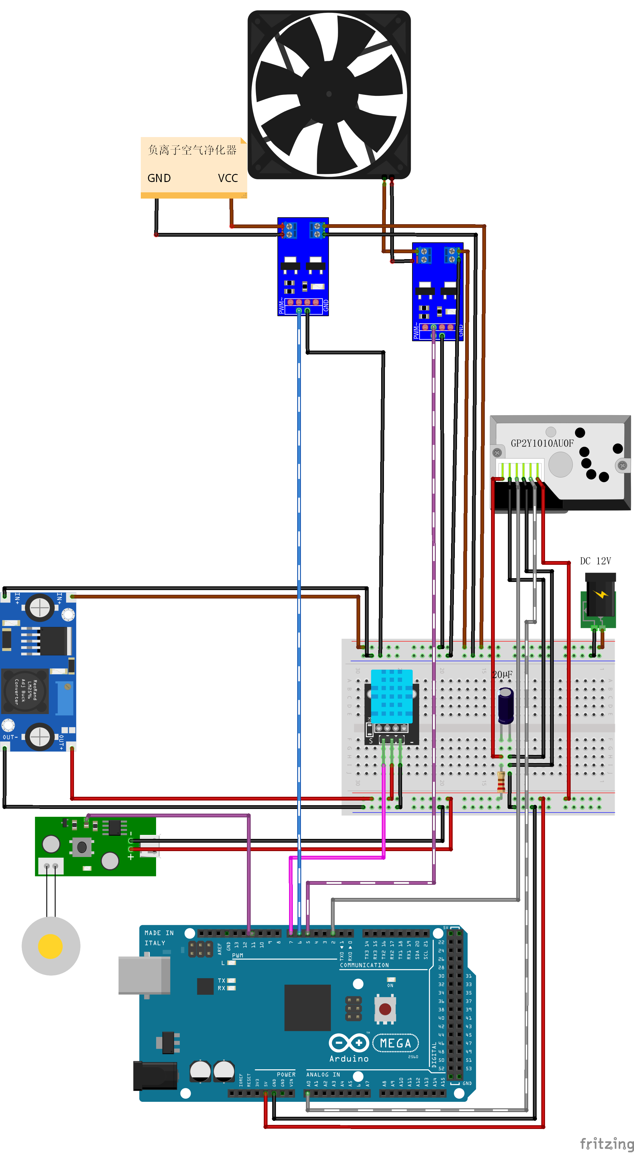 Fritzing软件绘制Arduino面包板接线图传感器模块库文件182_fritzing dht11-CSDN博客