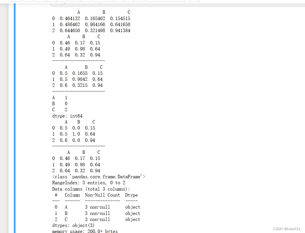 Pandas学习笔记pandas Indexfalse Csdn博客
