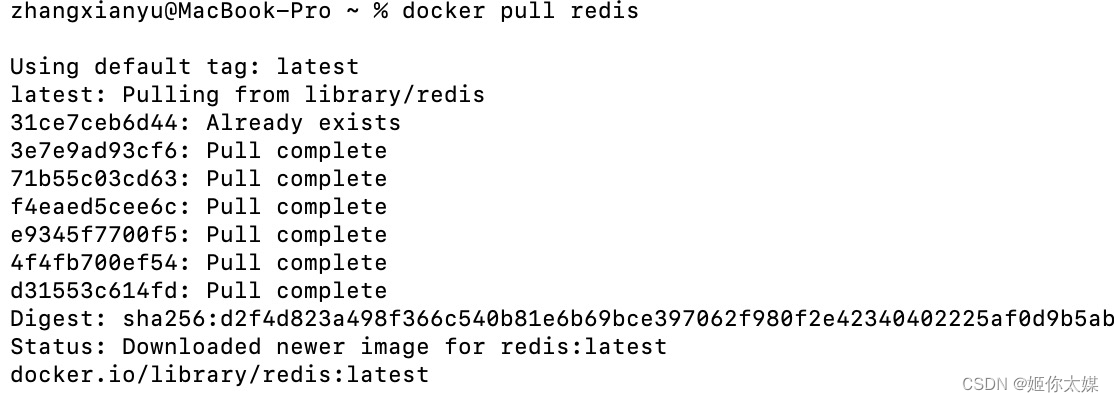 Docker安装redis Csdn博客