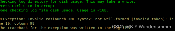 Invalid Roslaunch Xml Syntax Not Well Formed Invalid Token Line 10