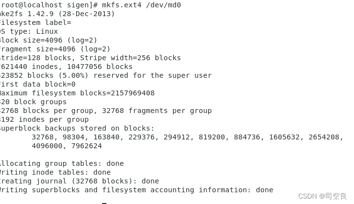 Linux掌握存储结构与磁盘阵列的使用 实验四 Linux中磁盘阵列管理 一、实验目的 1 掌握linux环境下基于独立磁盘冗余阵 Csdn博客