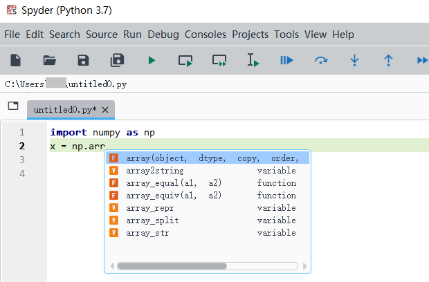 解决Spyder的Editor无法自动提示/完成代码_spyder代码提示-CSDN博客
