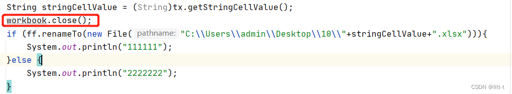 file.renameTo()方法无法重命名_renameto返回false-CSDN博客